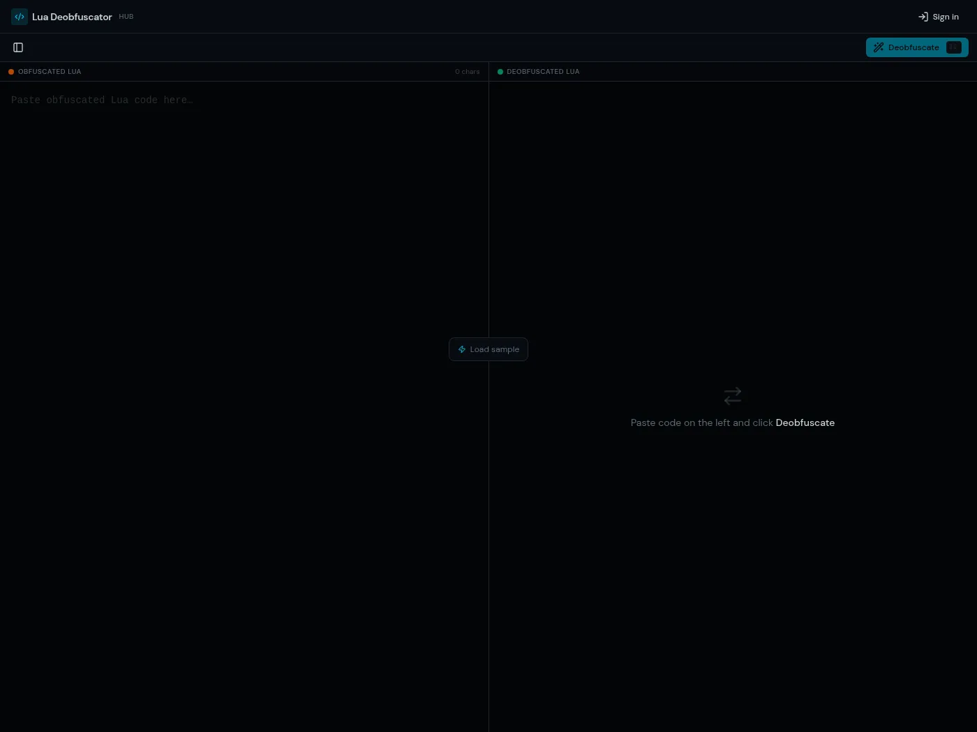 Lua Deobfuscator Web Hub