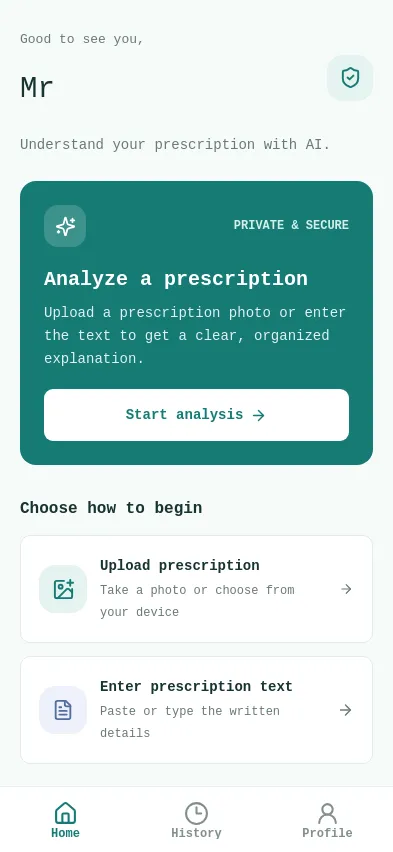 Prescription AI Analyzer