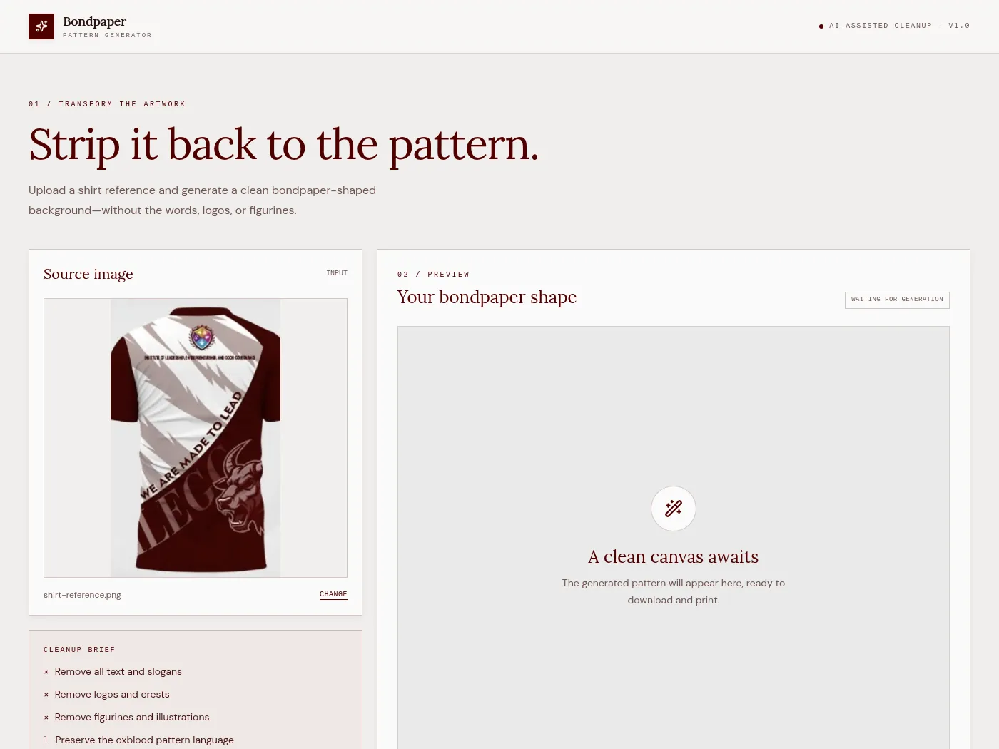 Bondpaper Design Generator