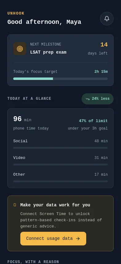 Unhook AI Coach
