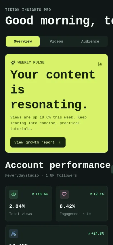TikTok Insights Pro