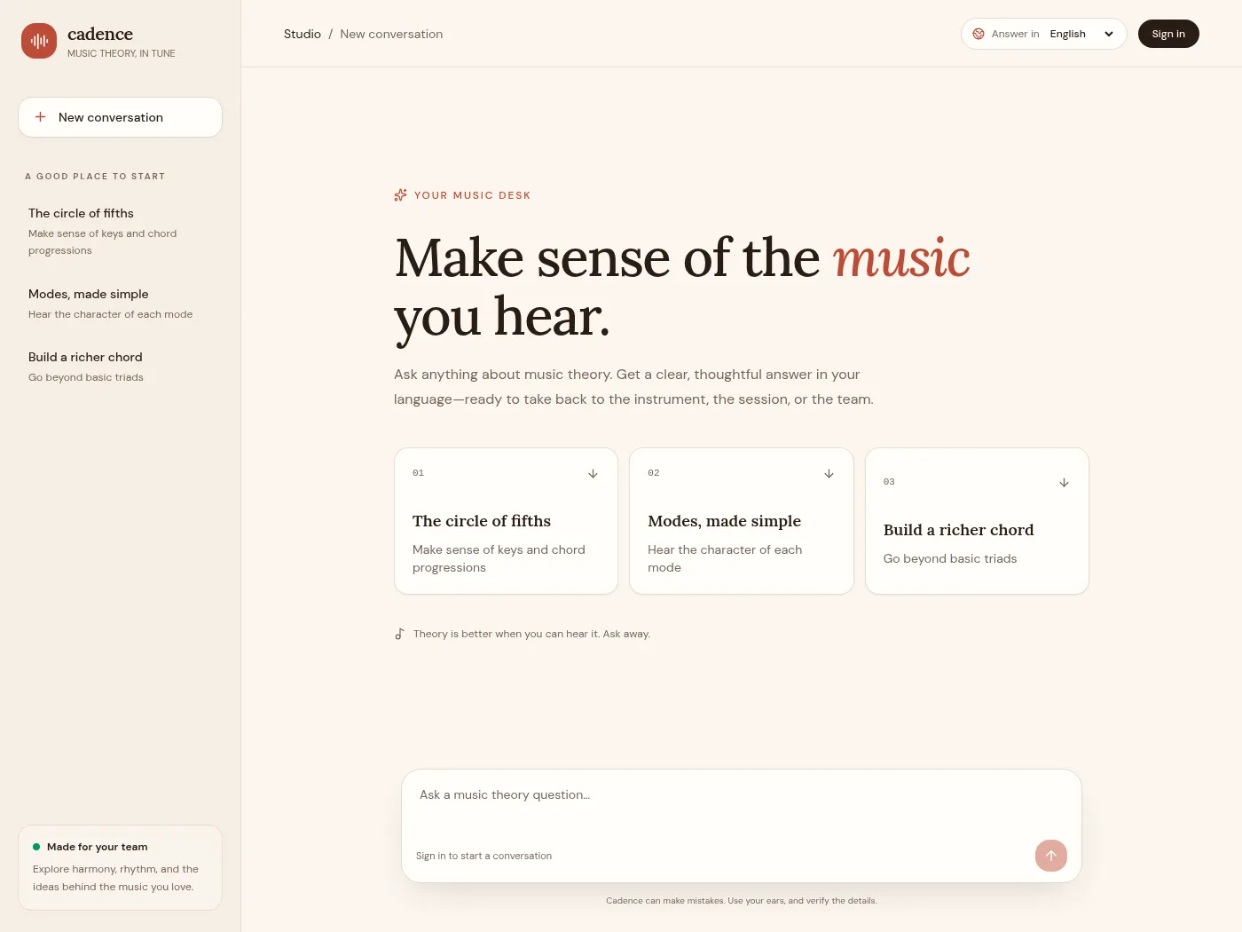 Polyglot Music Theory Bot