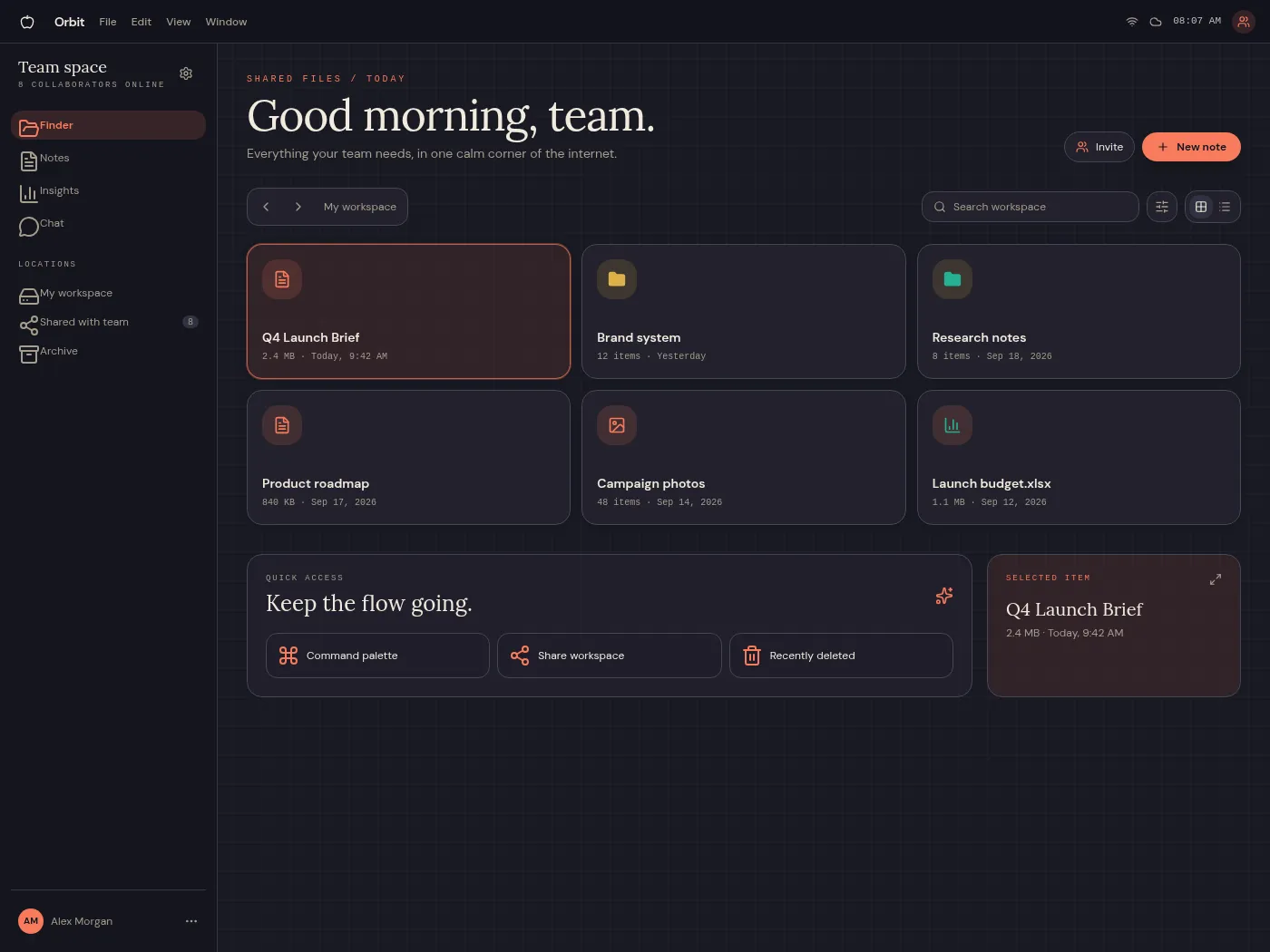 MacOS Team Workspace