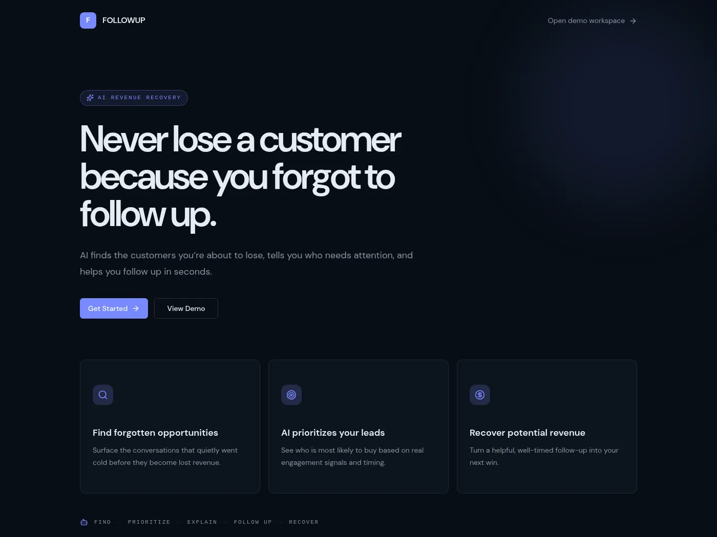 FOLLOWUP AI Recovery Assistant