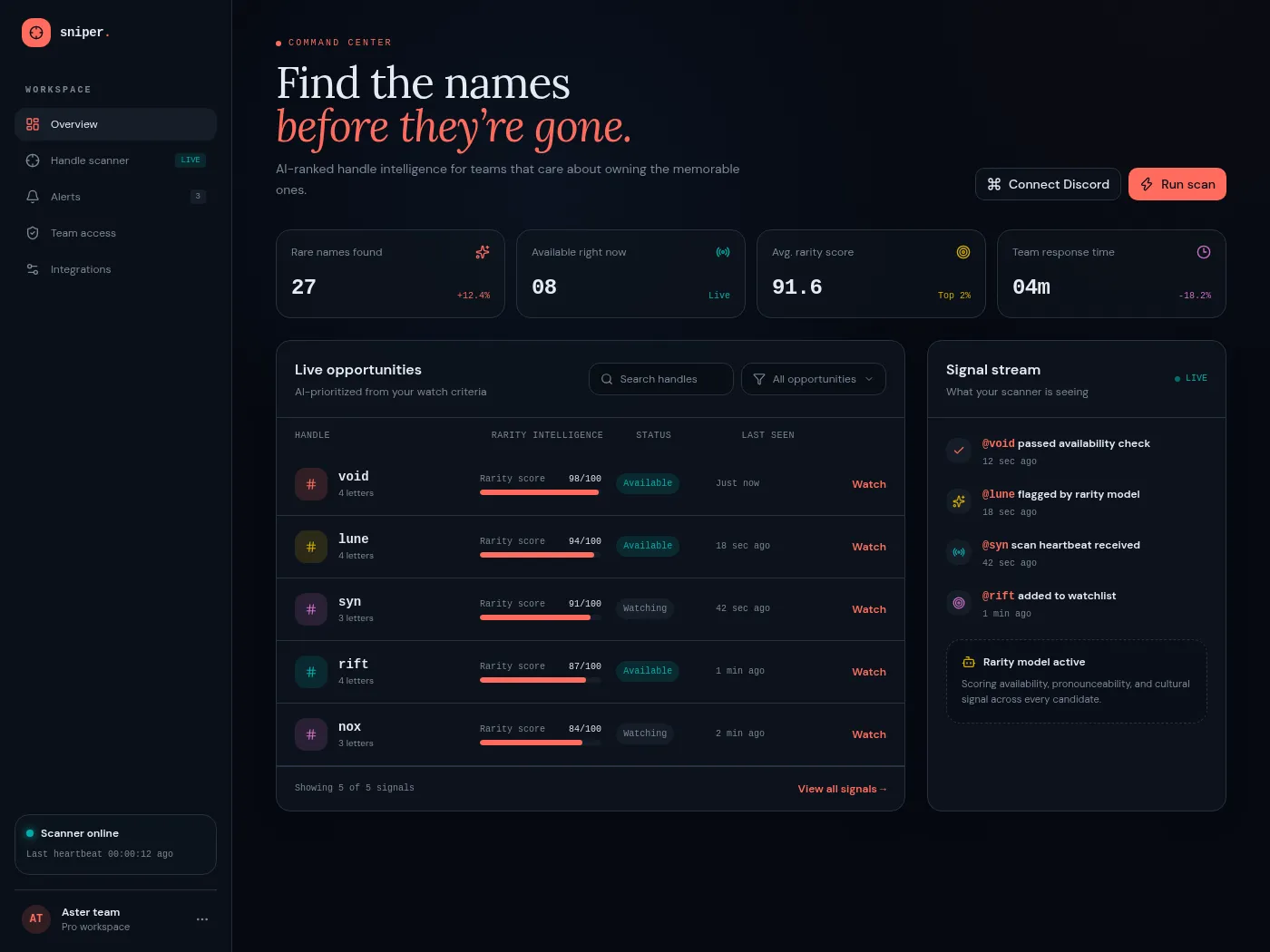 Discord Name Sniper