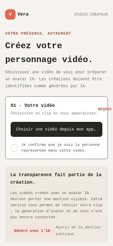AI Persona Video App