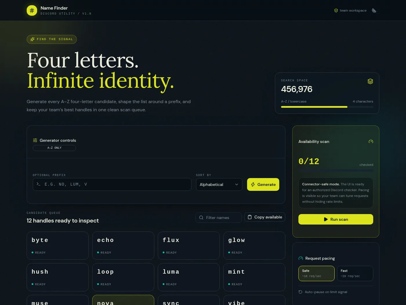 Discord Name Finder