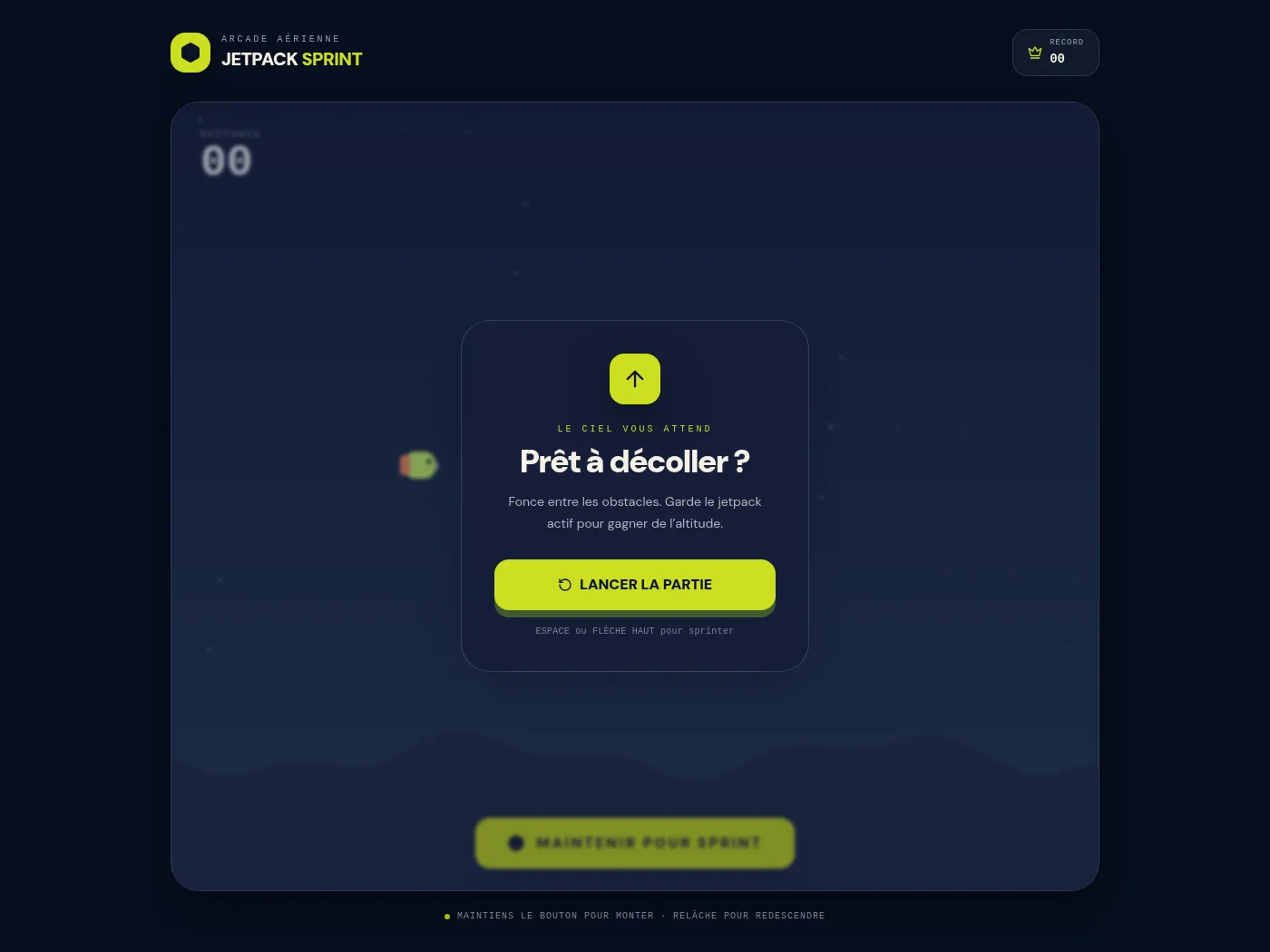 Jetpack Sprint Game