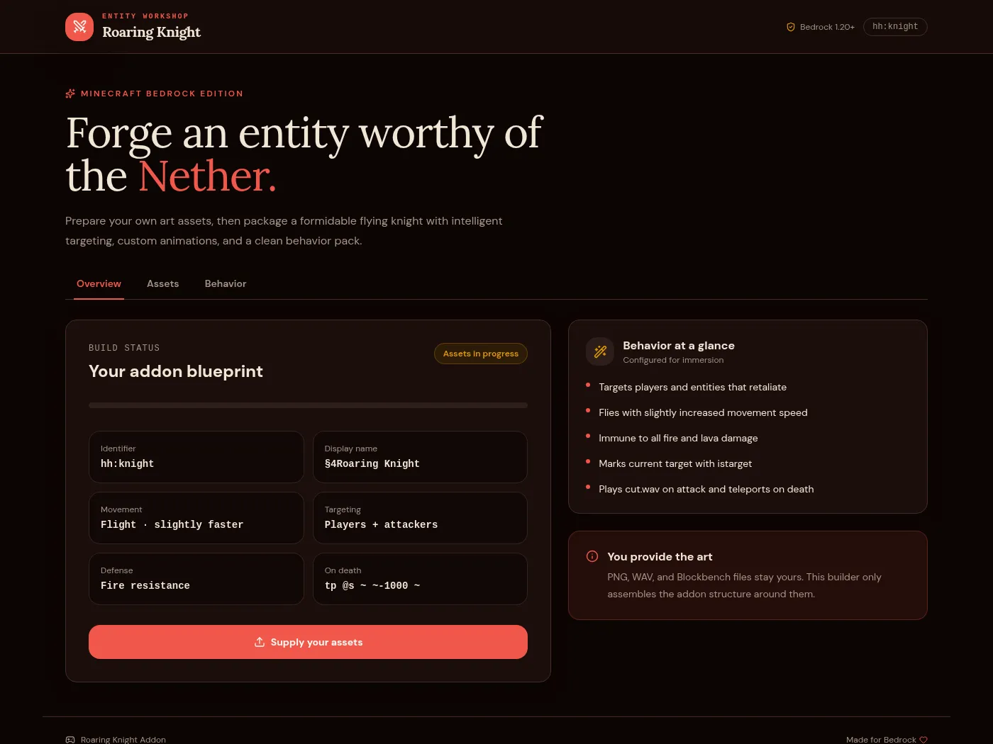 Roaring Knight Addon
