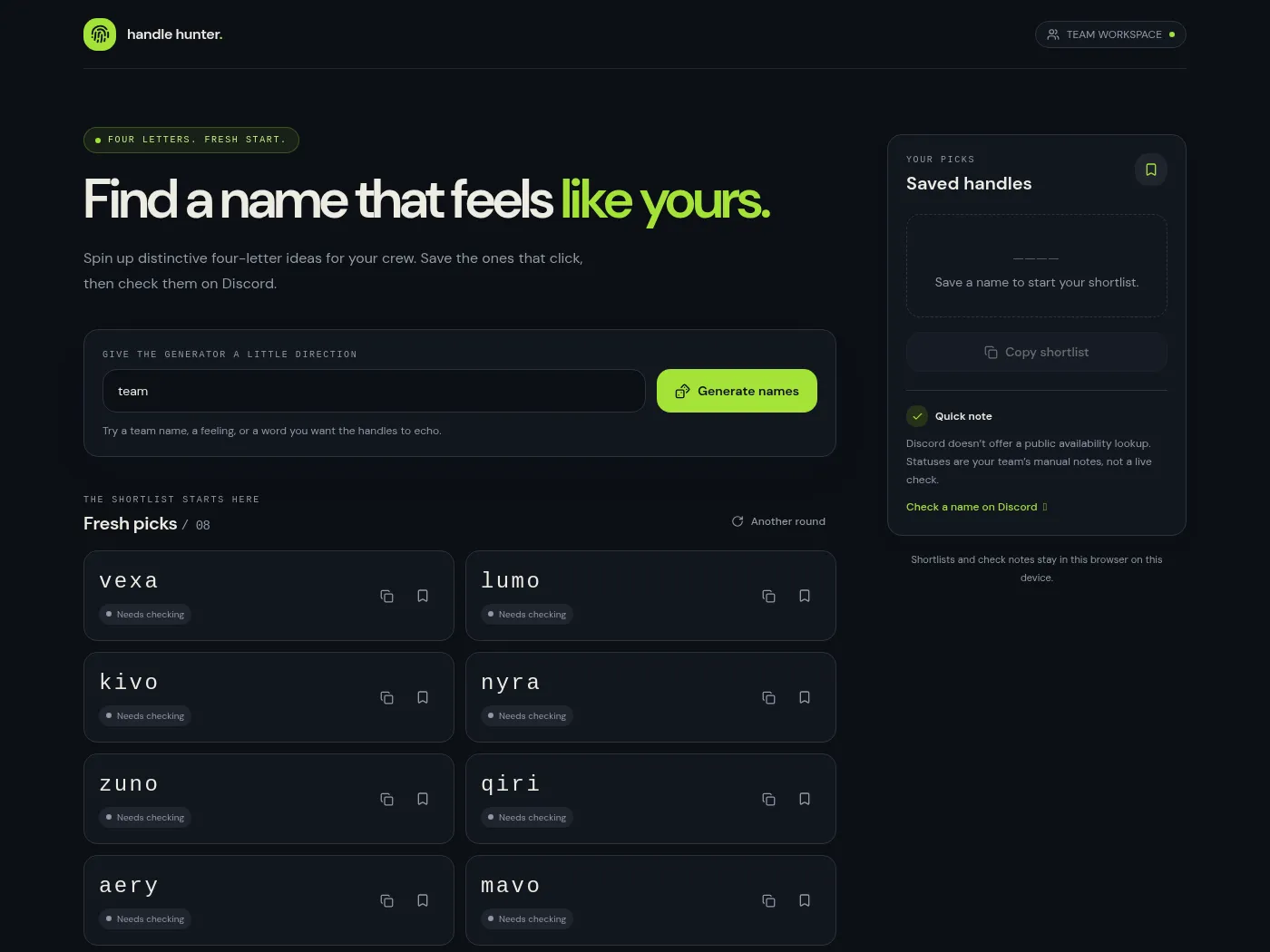 Discord Handle Hunter