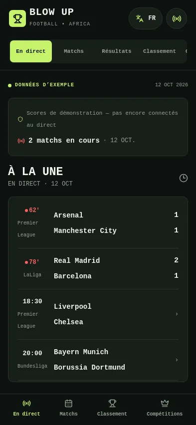 BLOW UP Football App