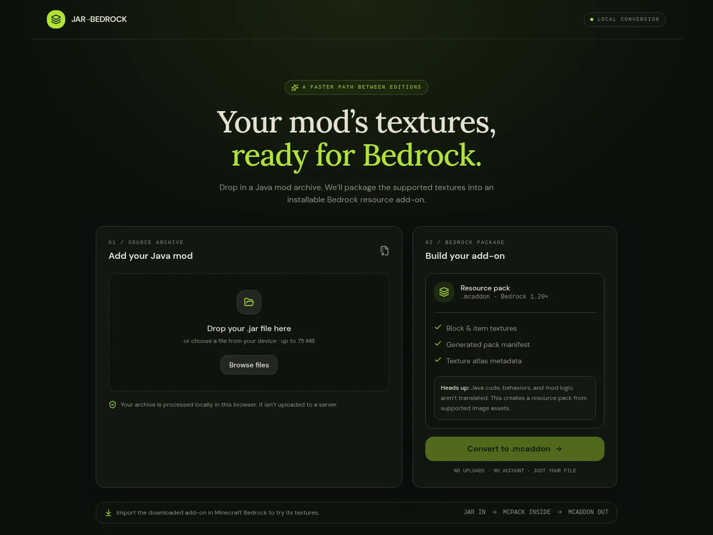 MC Addon Converter