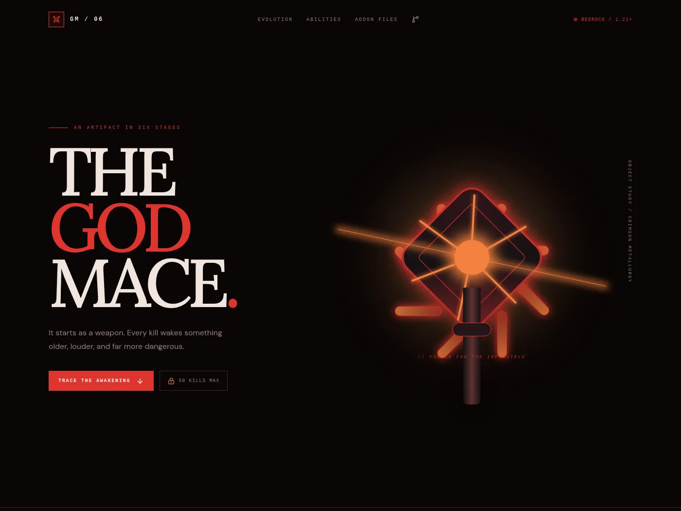 God Mace Minecraft Addon