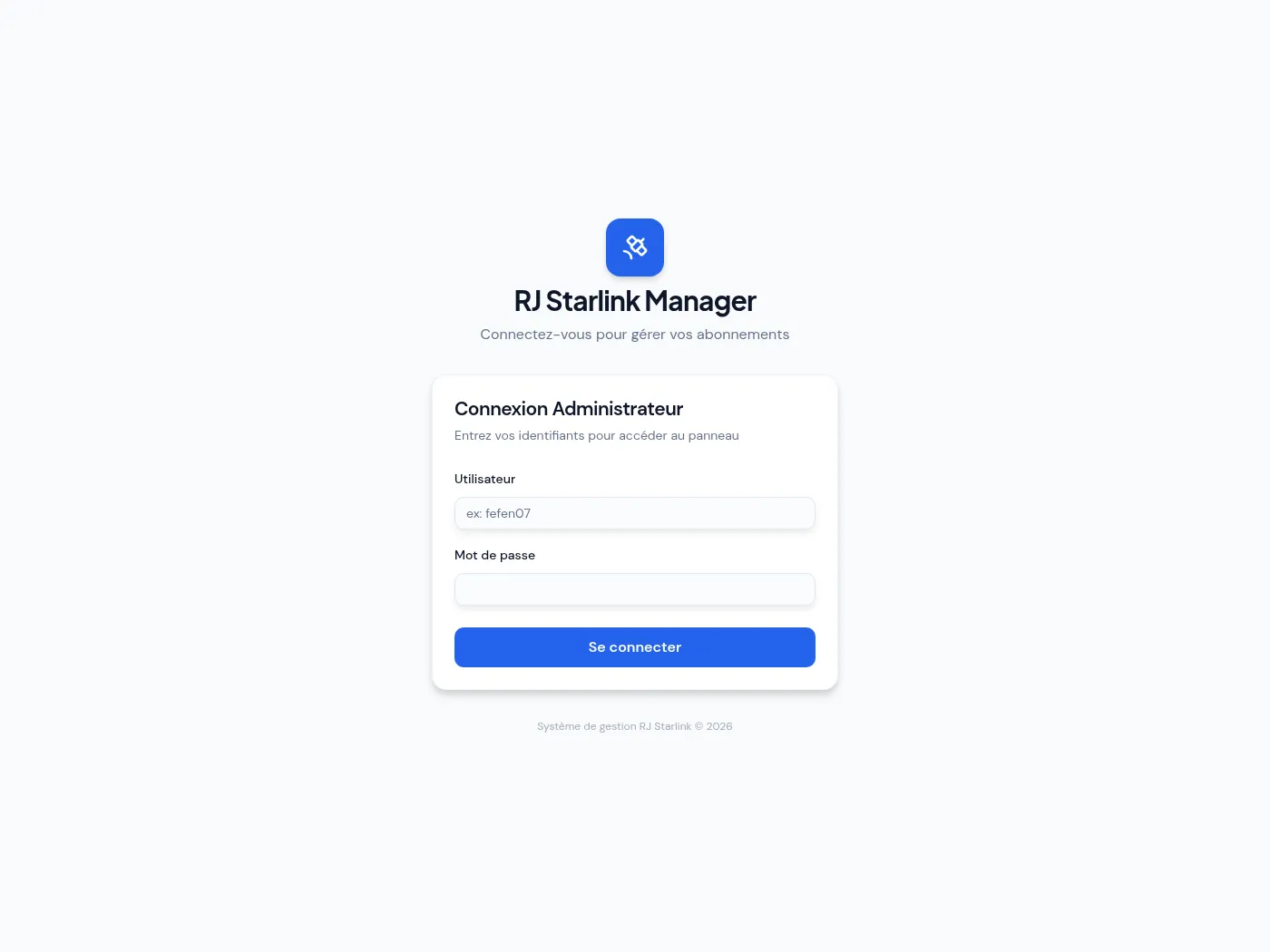 Starlink Manager Admin
