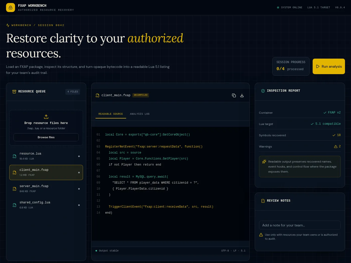 LuaFXAP Decrypt Toolkit