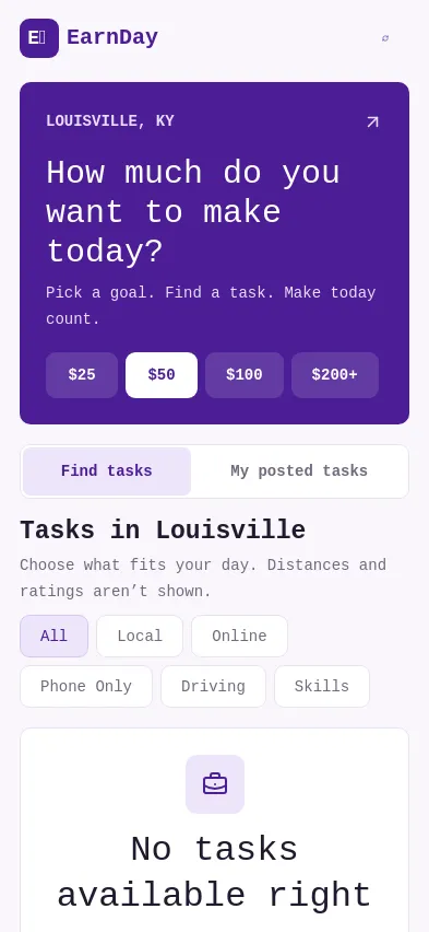 EarnDay Marketplace App