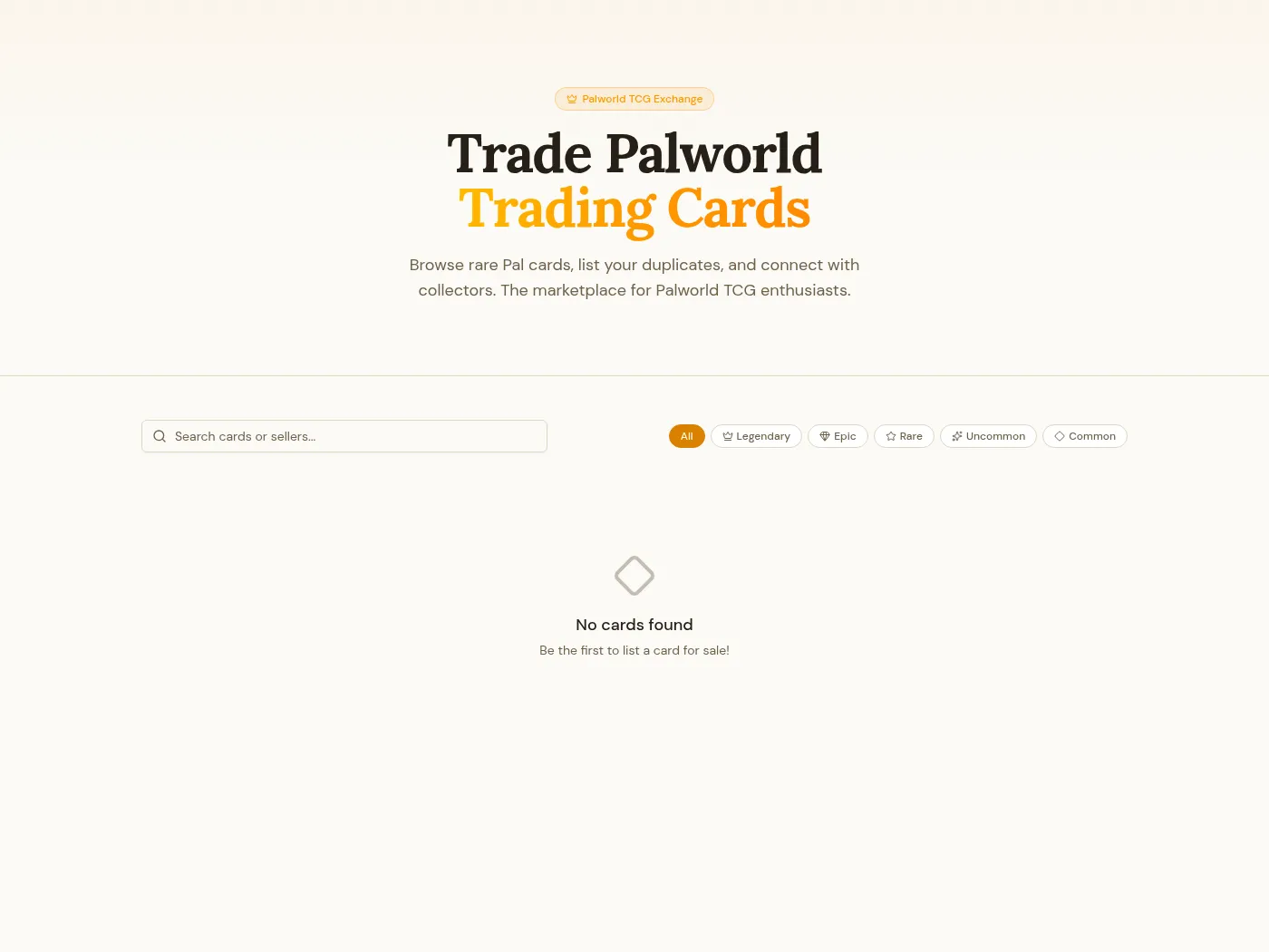 Palworld TCG Exchange