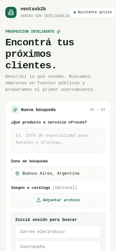 VentasB2B Mobile