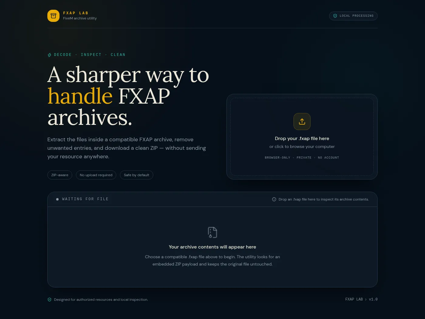FiveM FXAP Decoder Tool