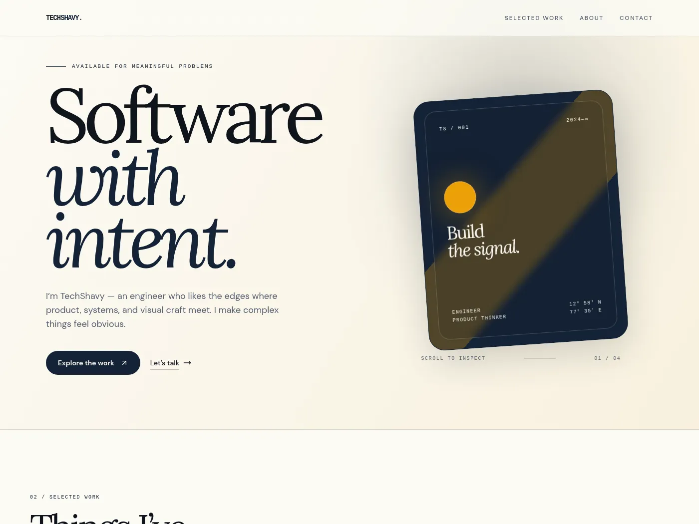 TechShavy Portfolio