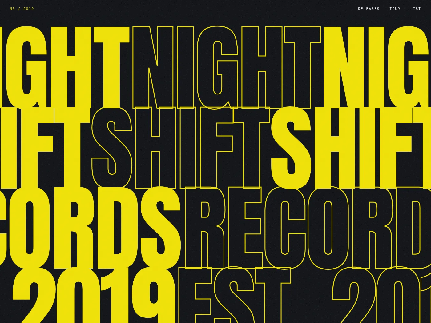 Nightshift Record Label Site