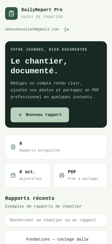DailyReport Pro