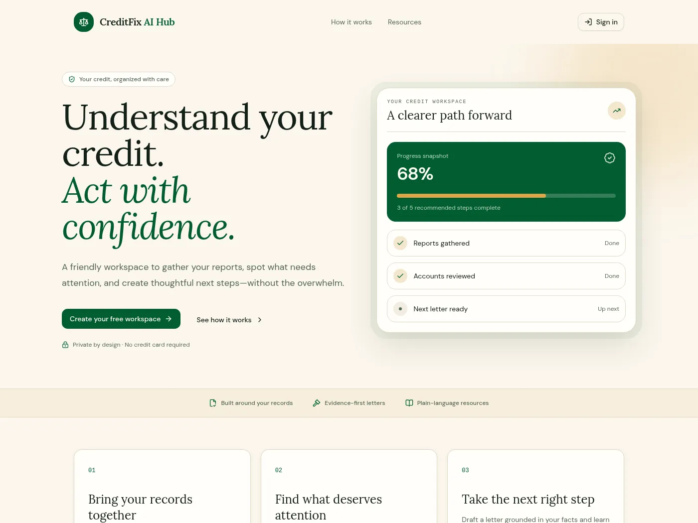CreditFix AI Hub