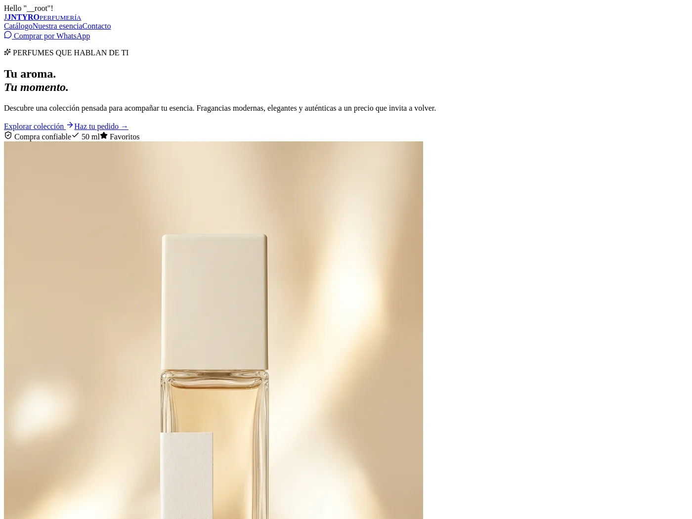 JNTYRO Perfume Catalog