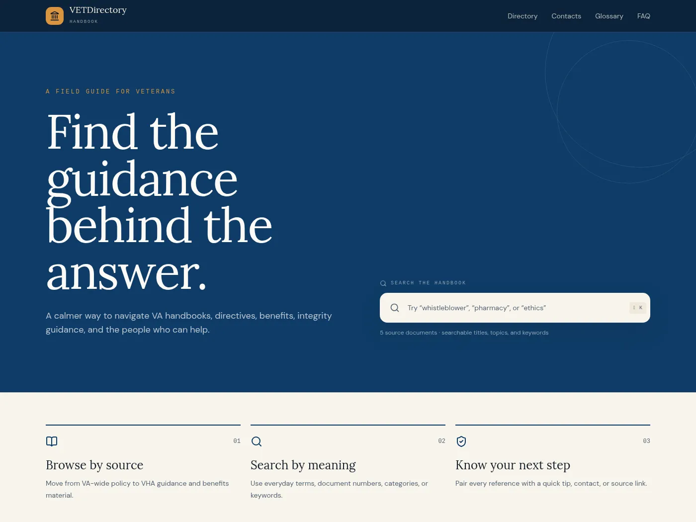 VETDirectory Handbook