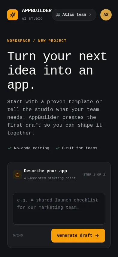 AppBuilder AI Studio