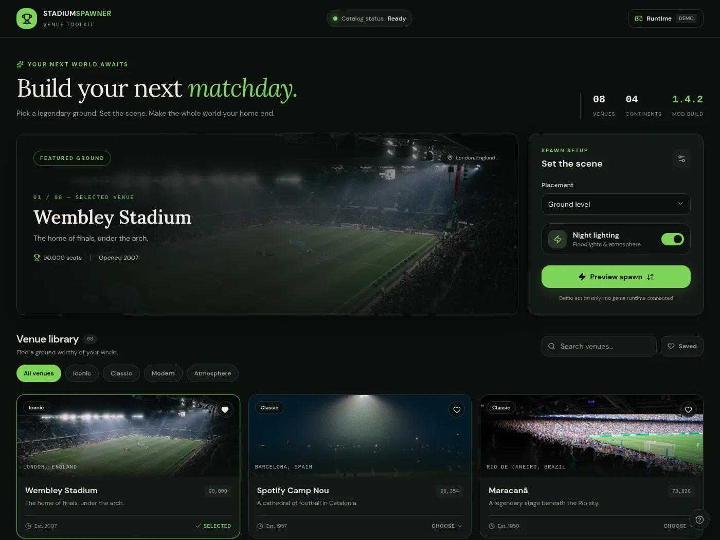 Stadium Spawner Mod