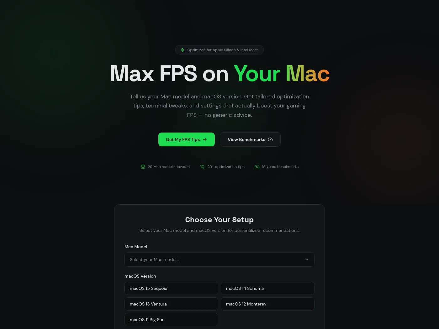 Mac FPS Booster Hub