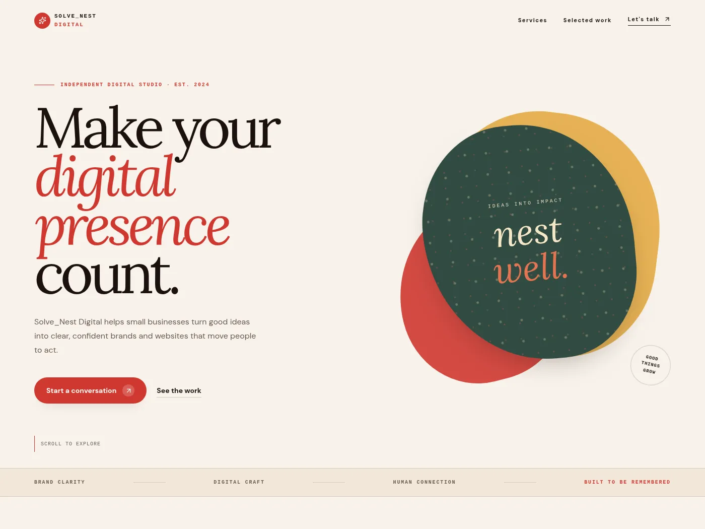 SolveNest Digital Site