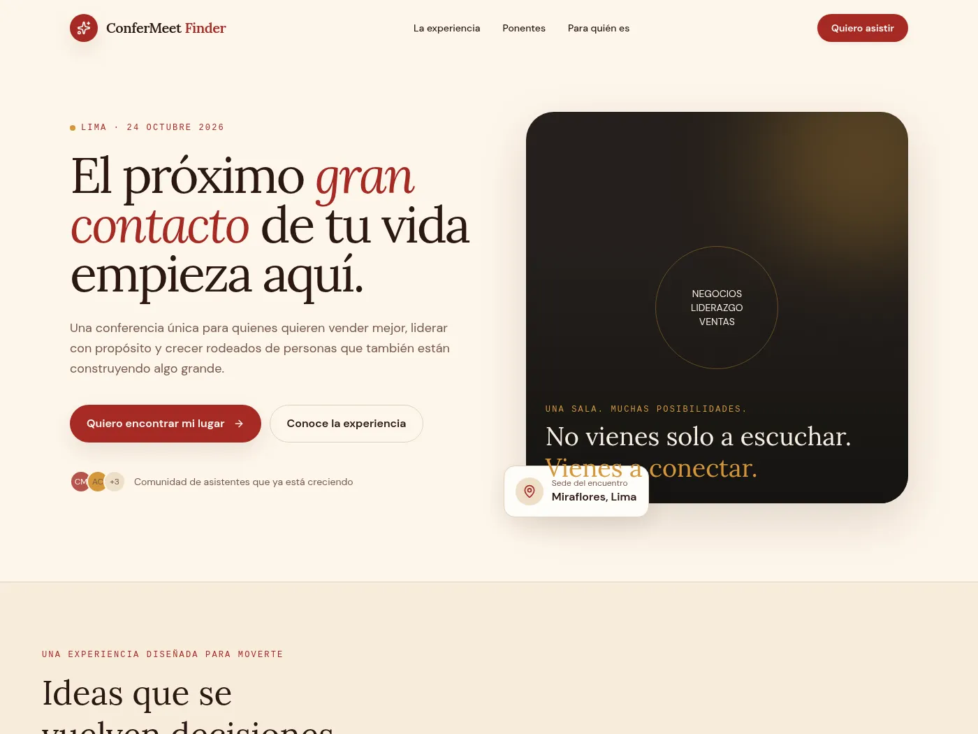 ConferMeet Finder