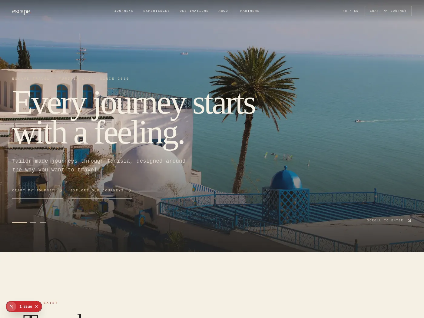 Escape Travel Redesign