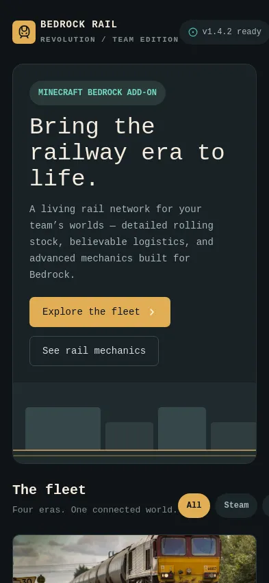 Bedrock Rail Revolution