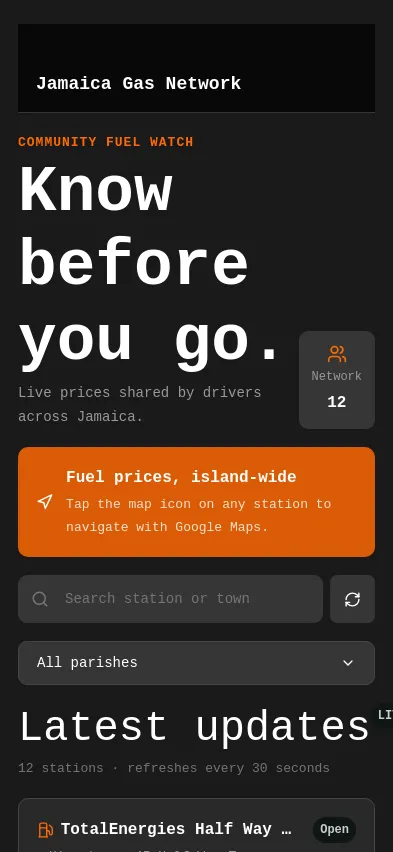 Jamaica Gas Network