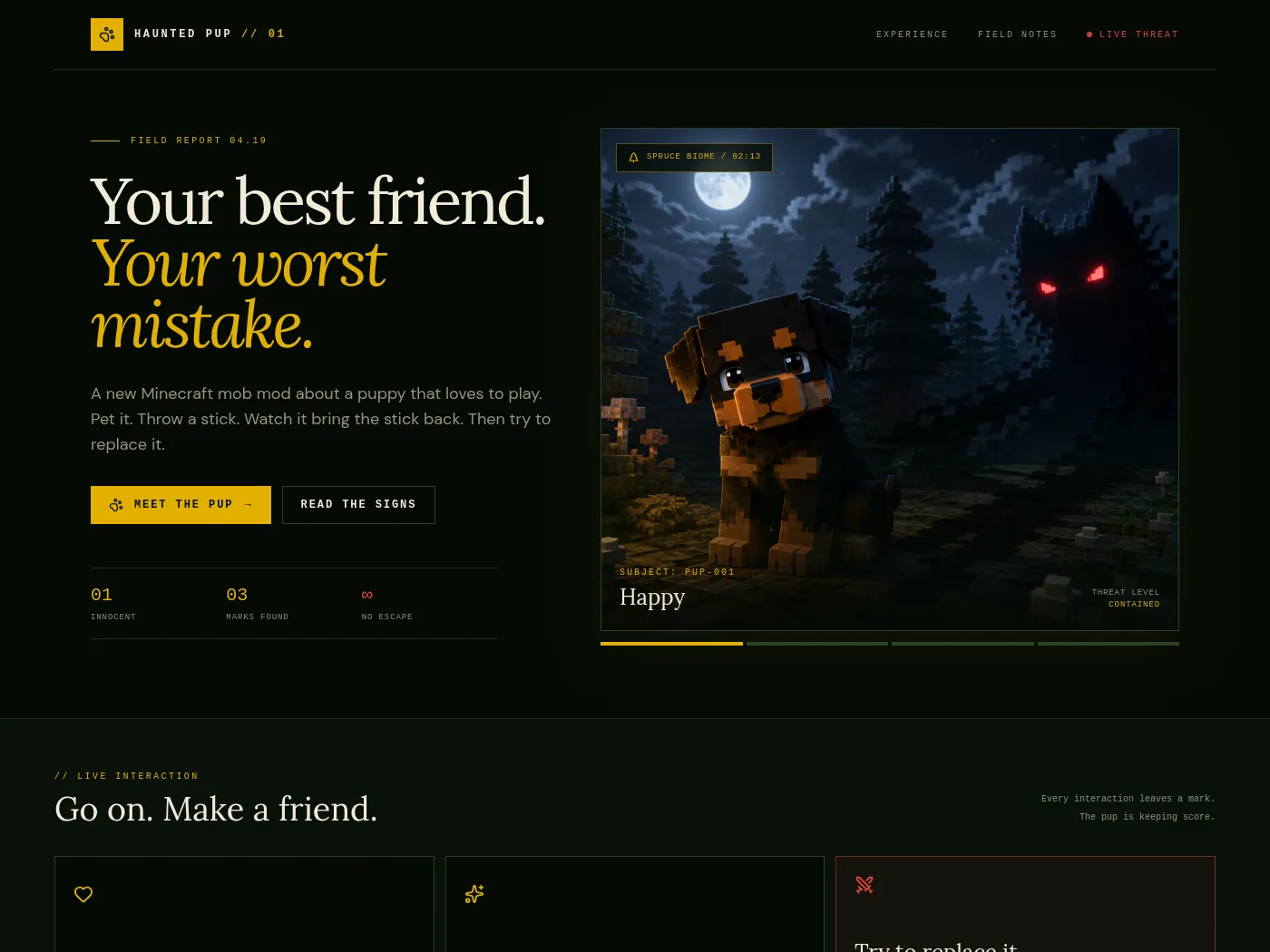 Haunted Pup Companion