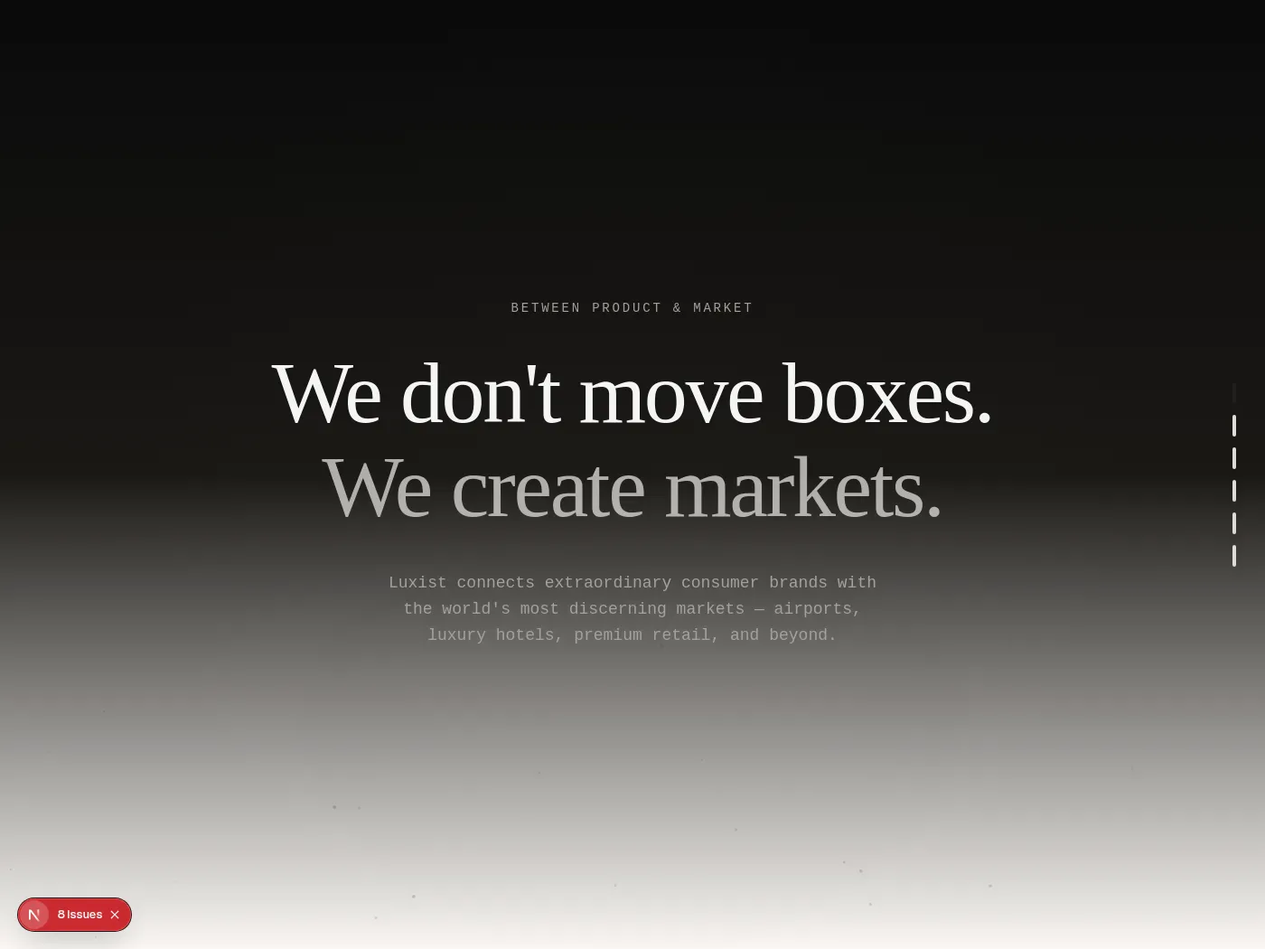 Luxist Immersive Narrative Site