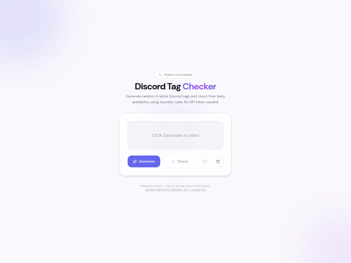 Discord Tag Checker