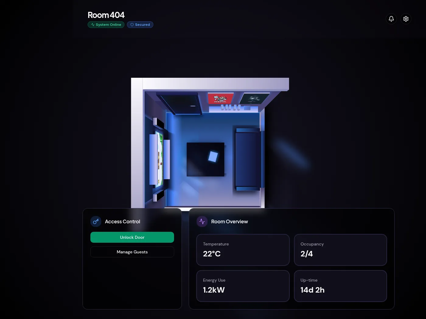 EtherzRP 3D Room UX