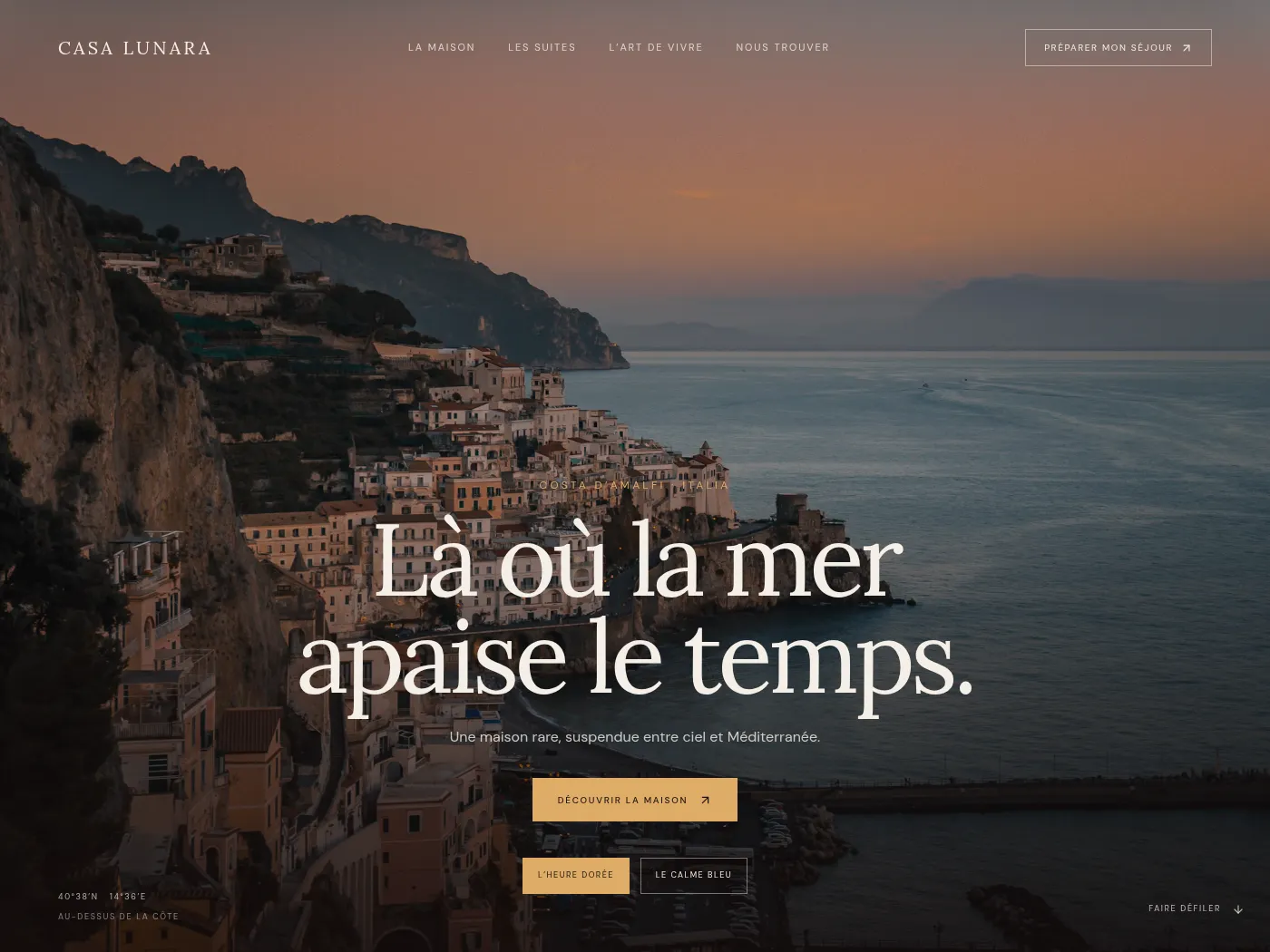 Luxury Hero Site