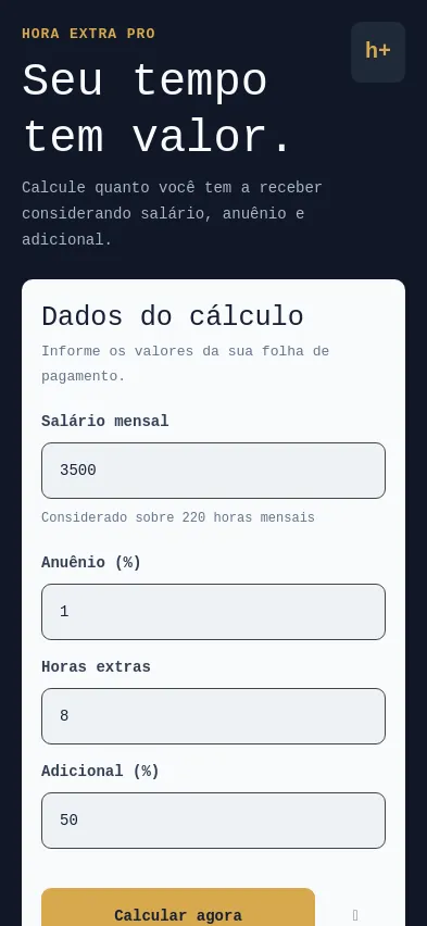 Hora Extra Pro