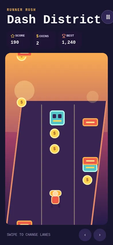 Runner Rush Game