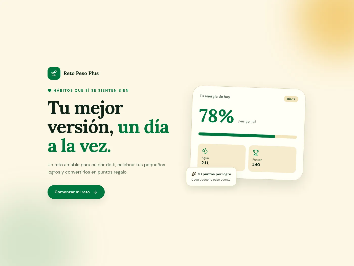 Reto Peso Plus