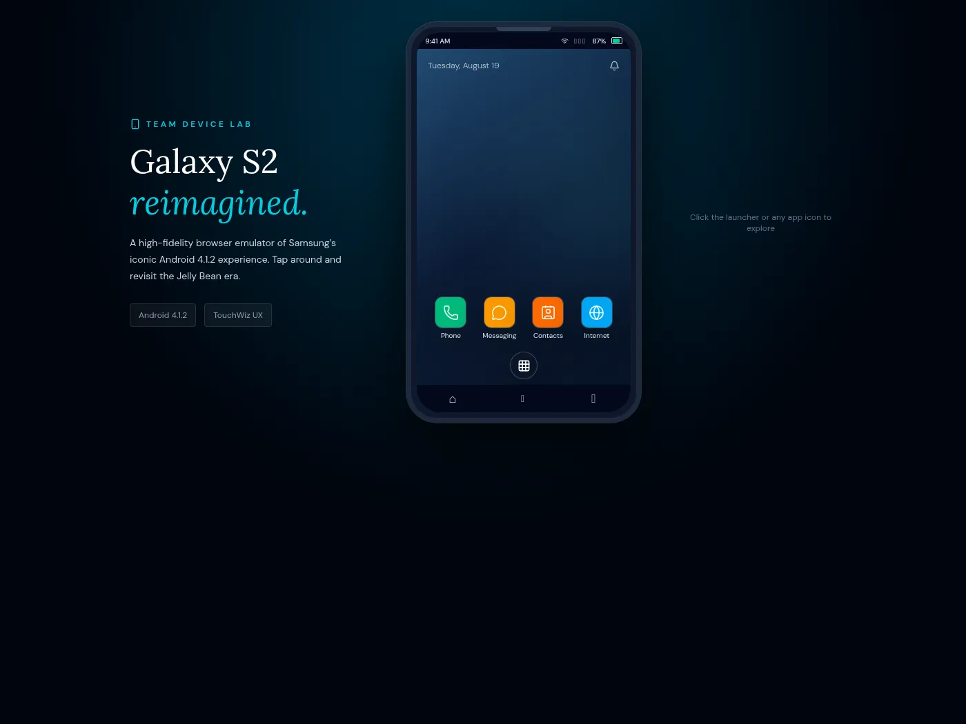 Galaxy S2 Web Emulator