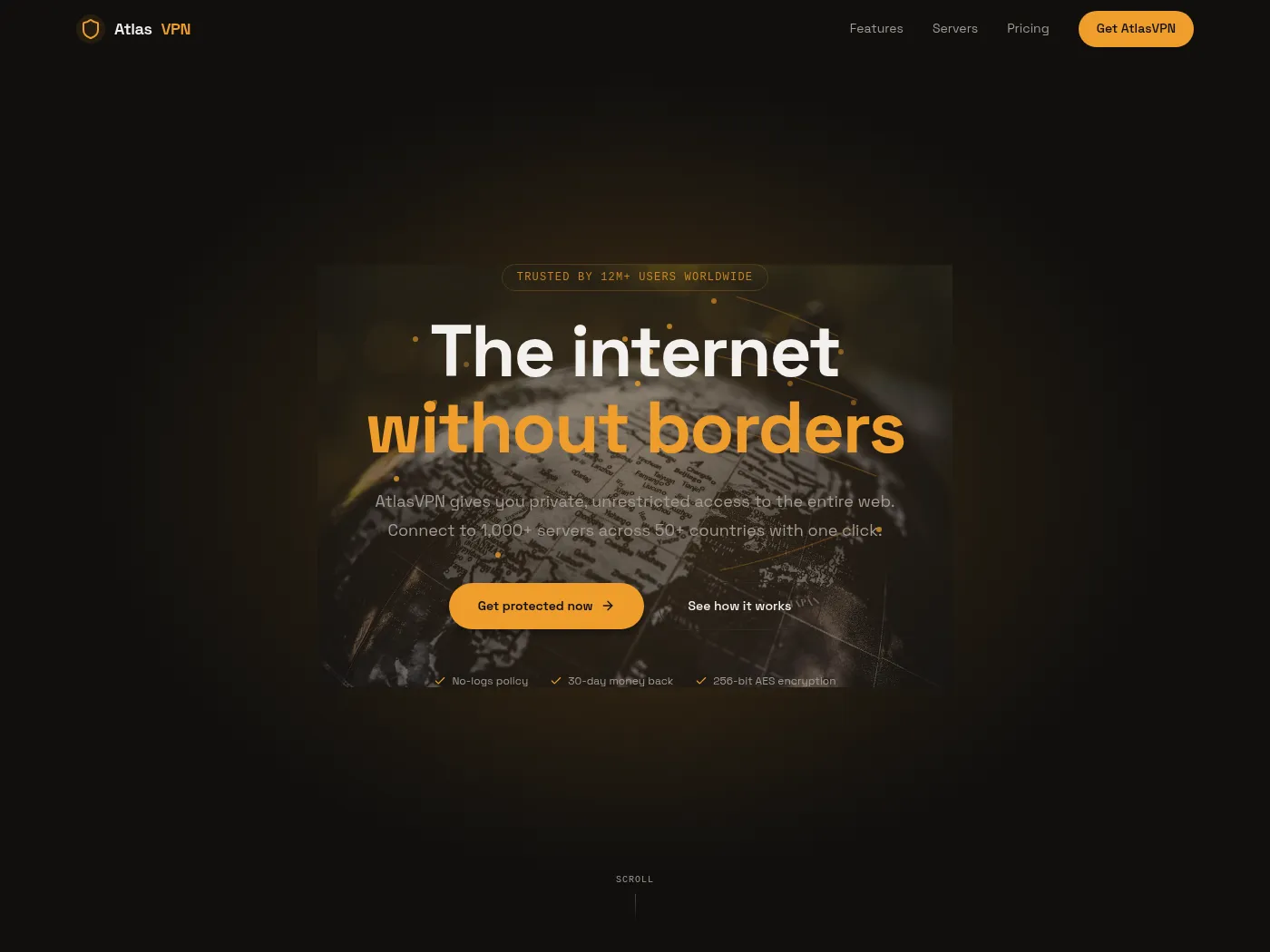 AtlasVPN Landing Page