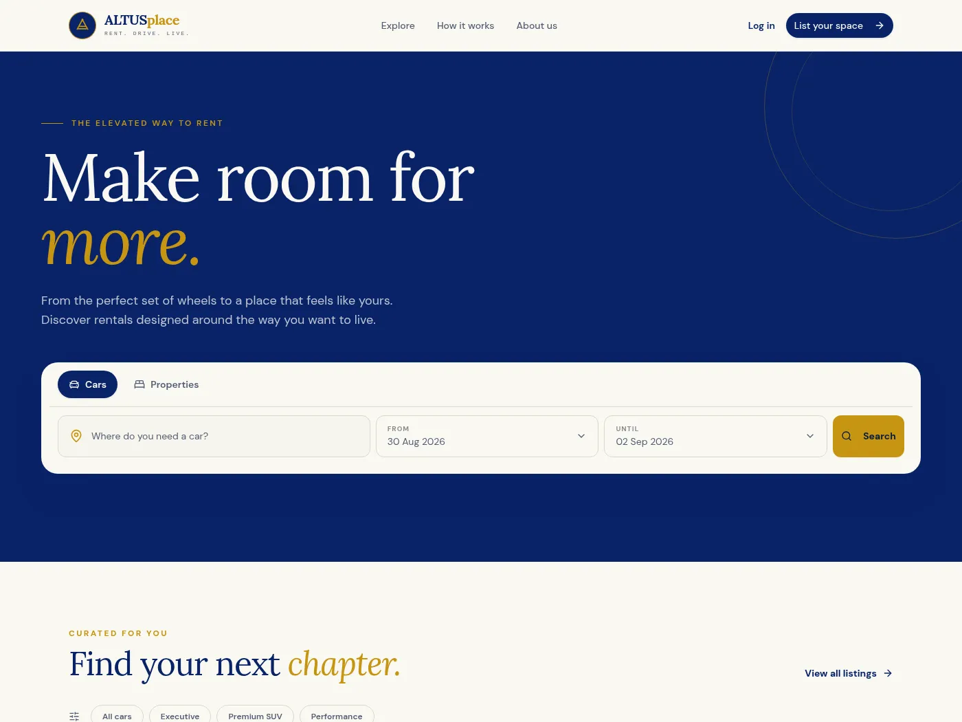 ALTUSplace Rental Hub