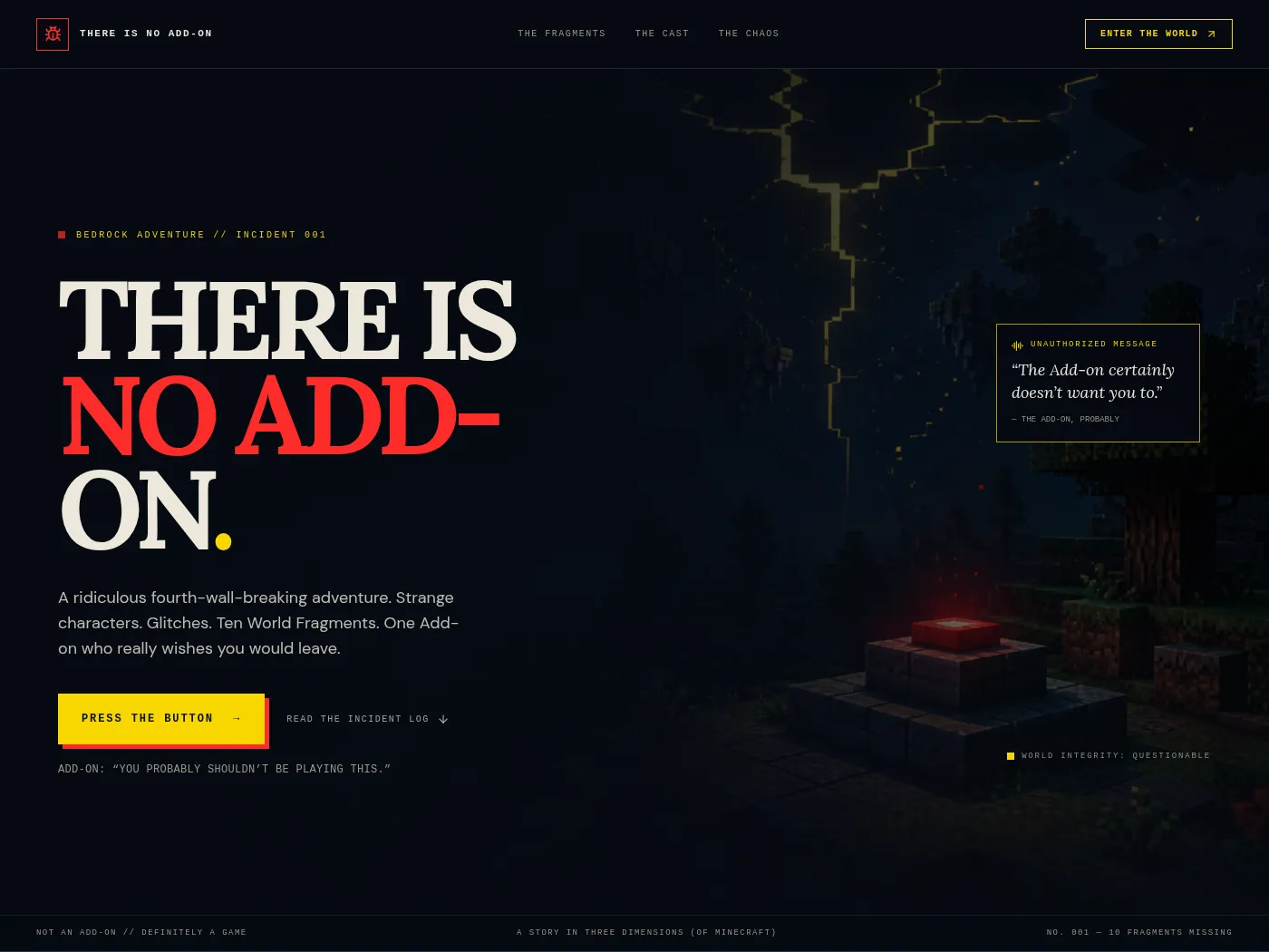 There Is No Add-on