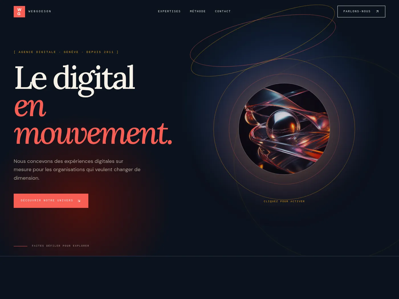 WebGoesOn 3D Homepage